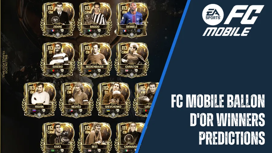 FC Mobile Ballon d'Or Winners Predictions: Cards & Stats